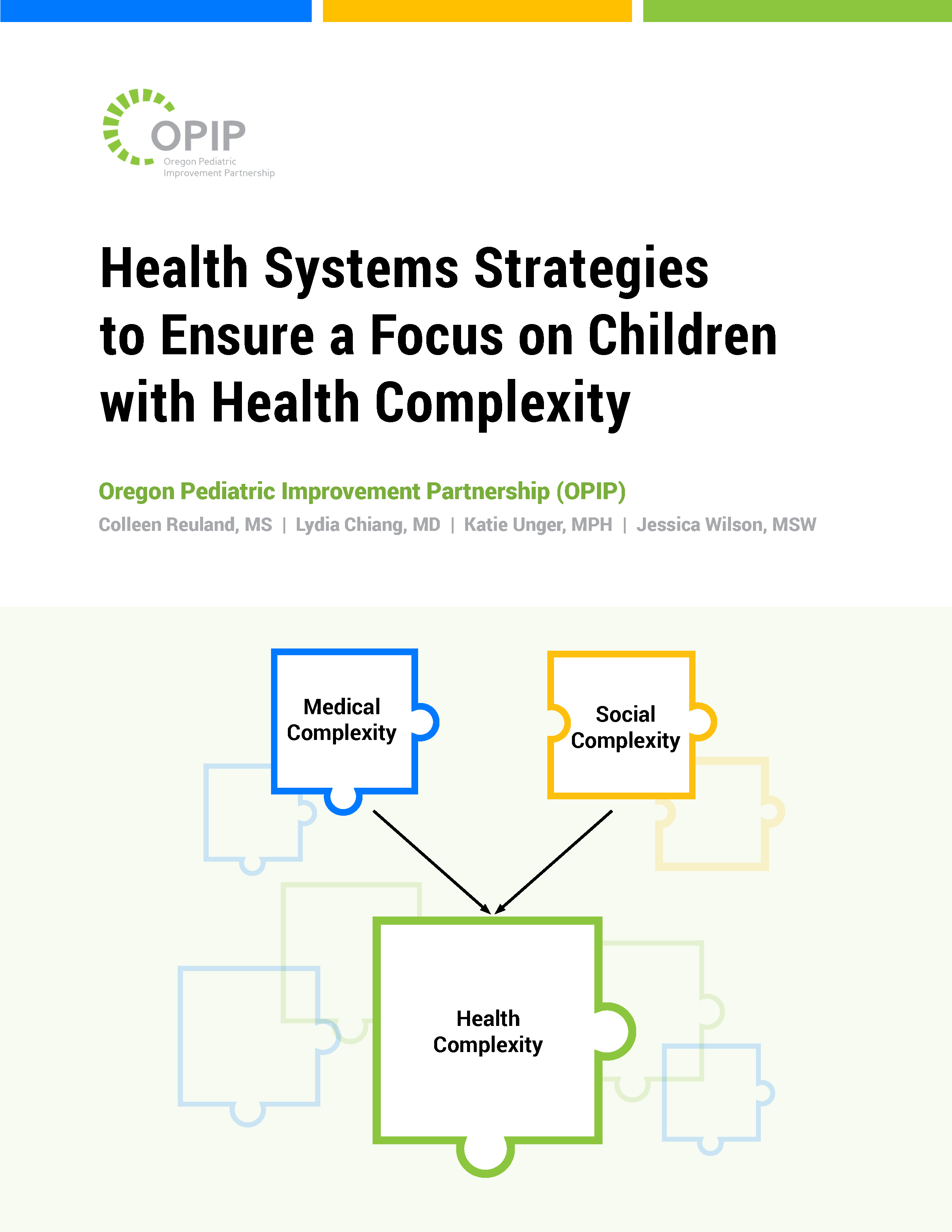 Health Systems Strategies to Ensure a Focus on Children with Health ...