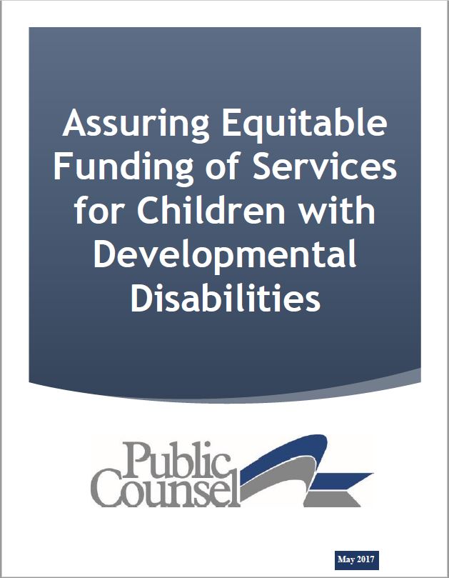 Assuring Equitable Funding of Services for Children with Developmental ...