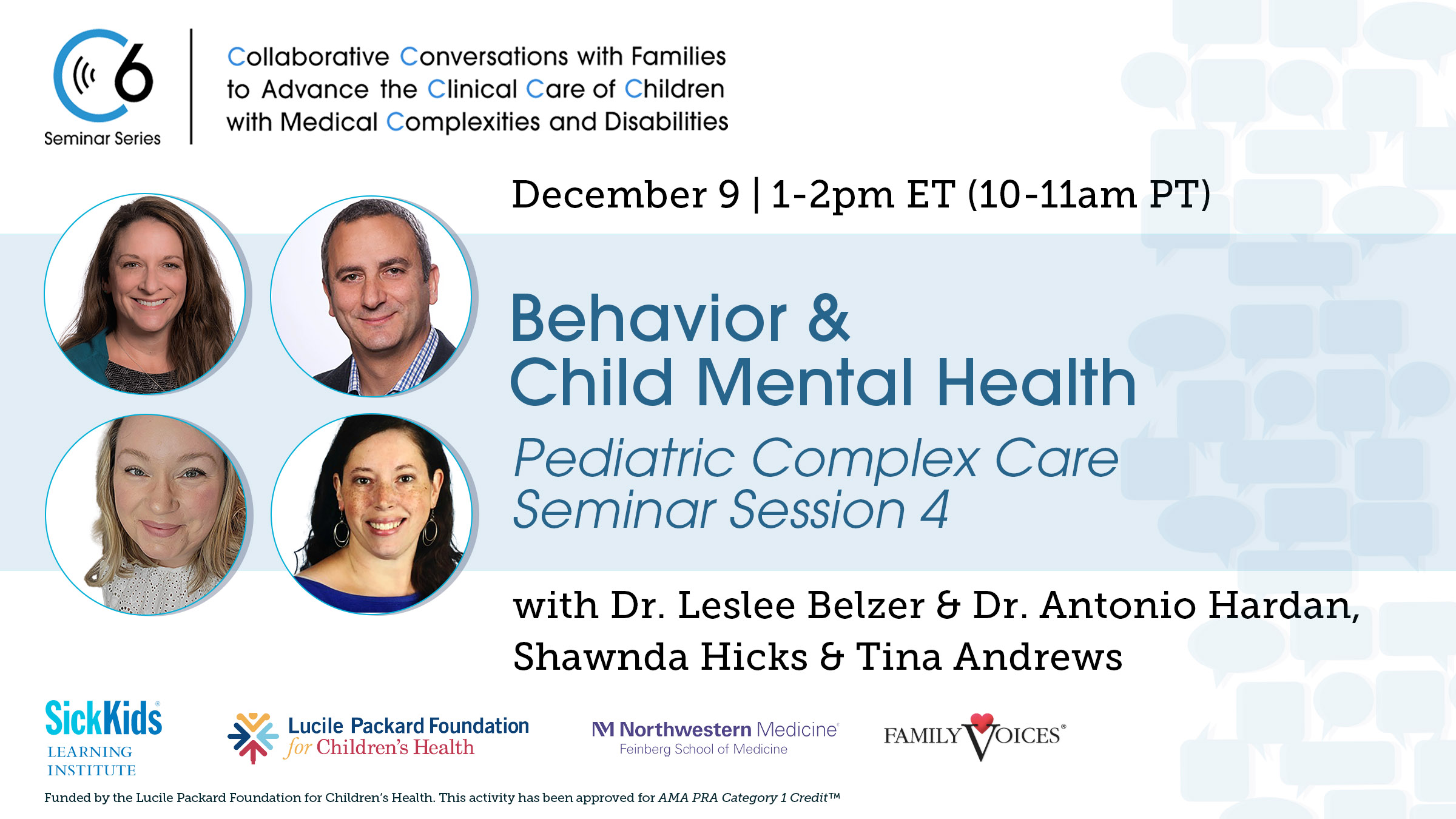Pediatric Complex Care Seminar Session 4: Behavior/Child Mental Health ...