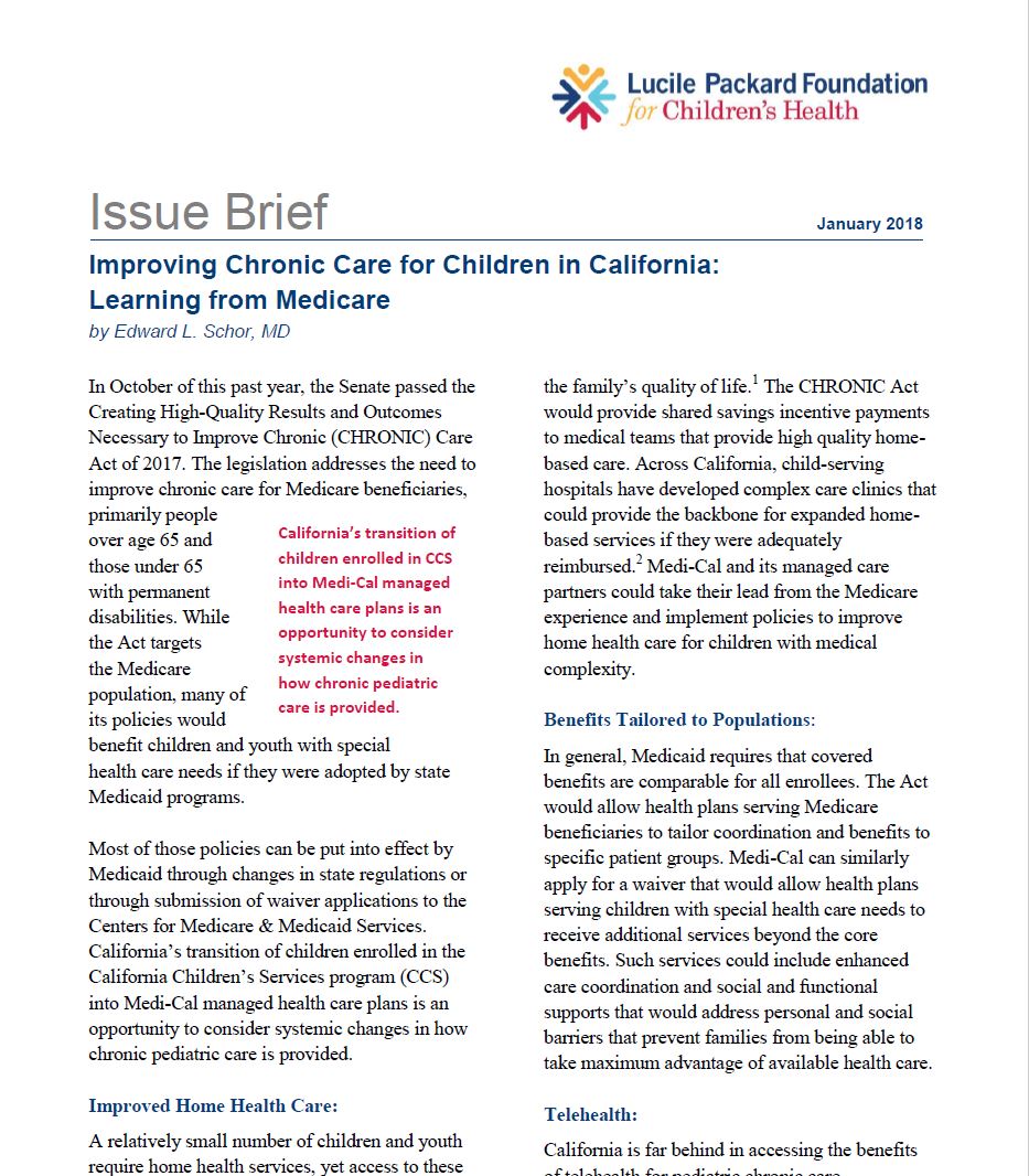 Identifying and Serving Children with Health Complexity: Spotlight of ...