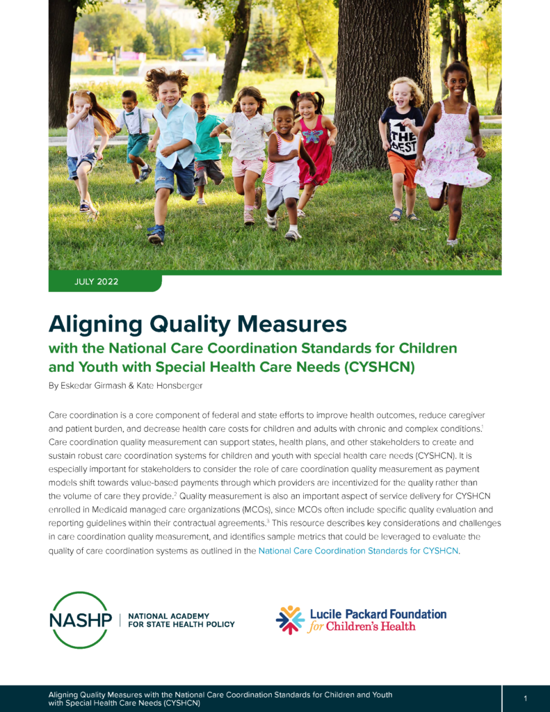 Aligning Quality Measures with the National Care Coordination Standards ...