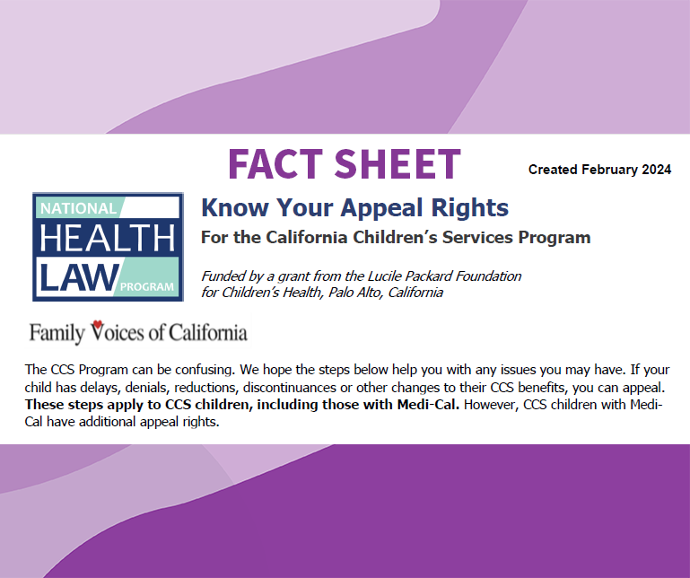 Know Your Appeal Rights for the California Children’s Services Program ...